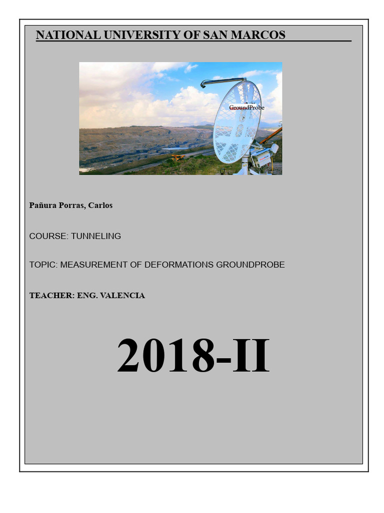 GroundProbe Deformation Measurement in Mining | PDF | Radar ...