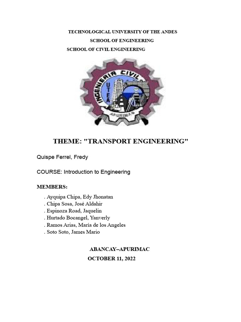 Transportation Engineering | PDF | Transport | Transportation Engineering