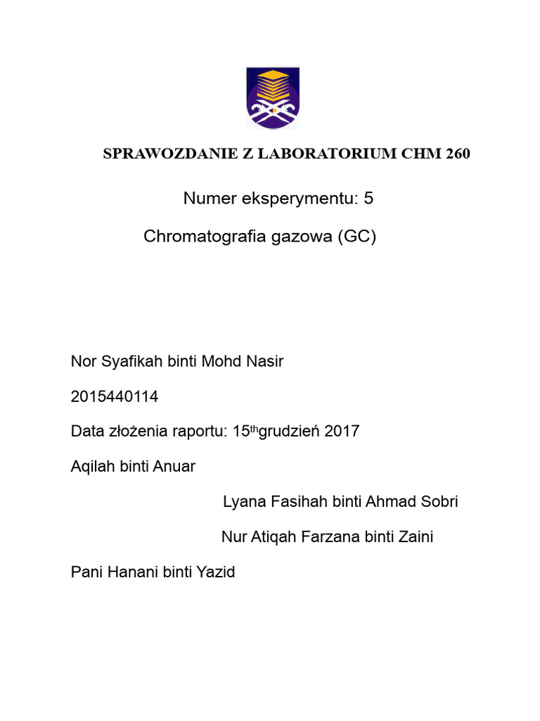 Exp5 chm260 | PDF