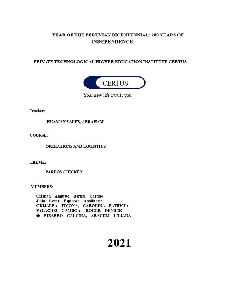 Pardos Chicken: Operations & Marketing Analysis | PDF | Receipt | Payroll