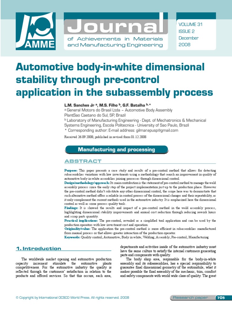 Biw | PDF | Verification And Validation | Engineering Tolerance