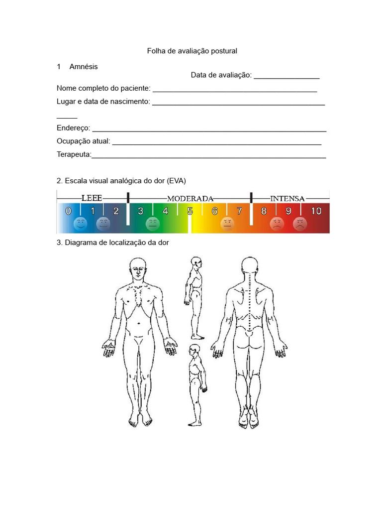 Avaliação Postural Completa e Detalhada | PDF