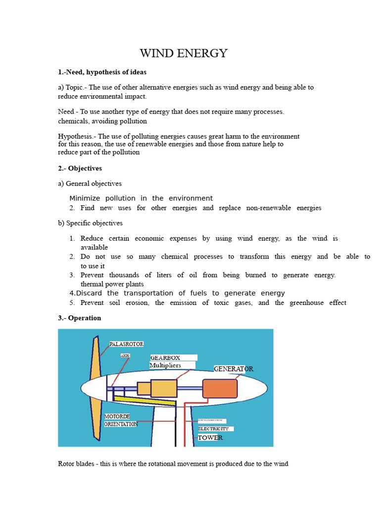 Benefits and Challenges of Wind Energy | PDF | Wind Power | Pollution