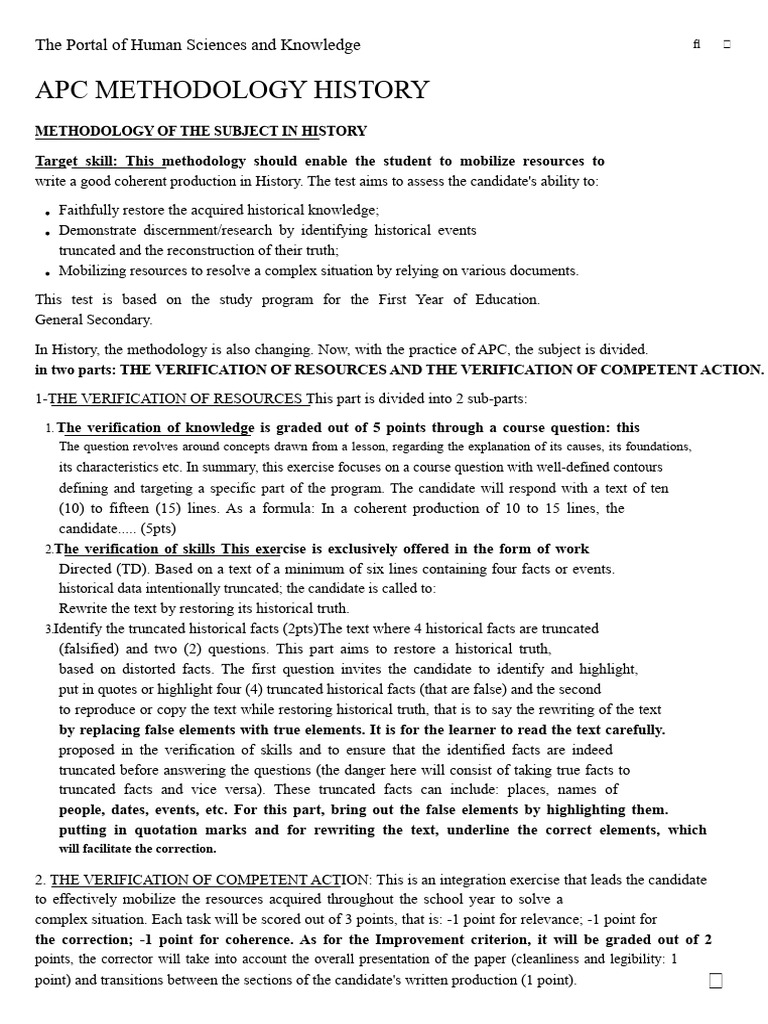 Apc Methodology History | PDF | Methodology | Industrial Revolution