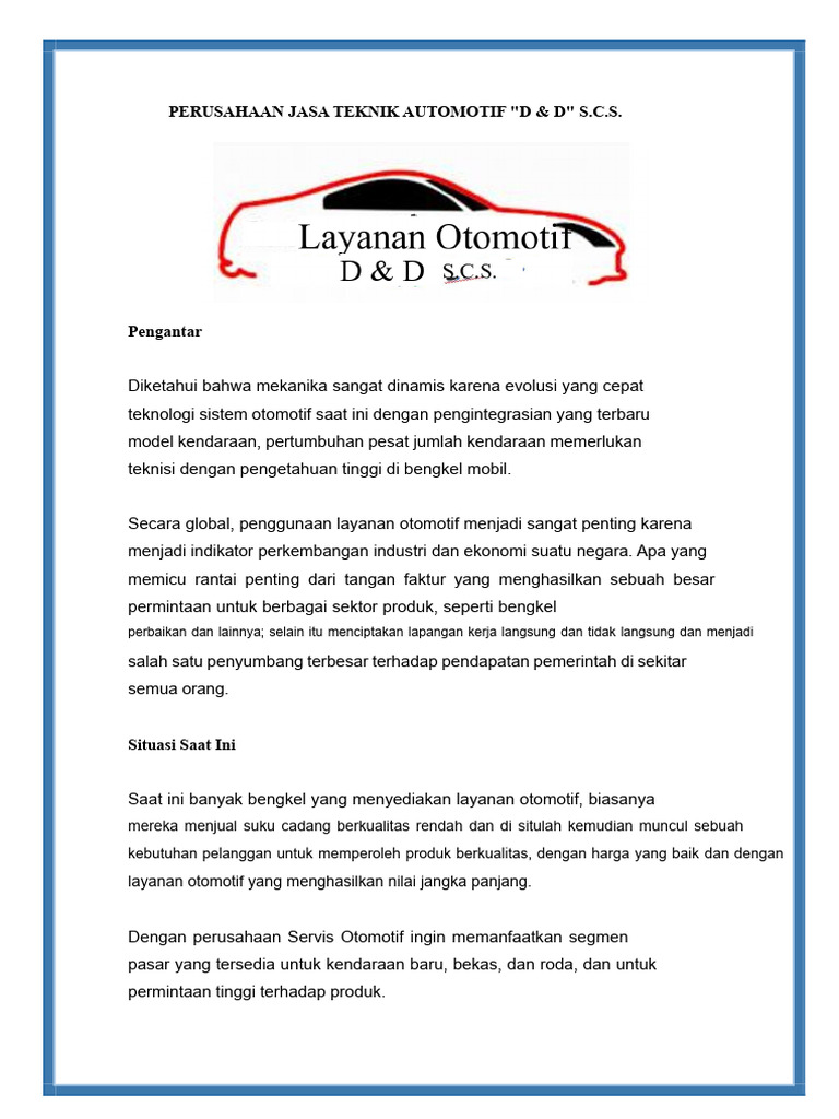 Pendirian Perusahaan | PDF