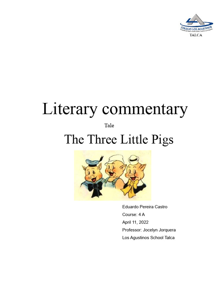 Literary Commentary | PDF | Reason | Pig