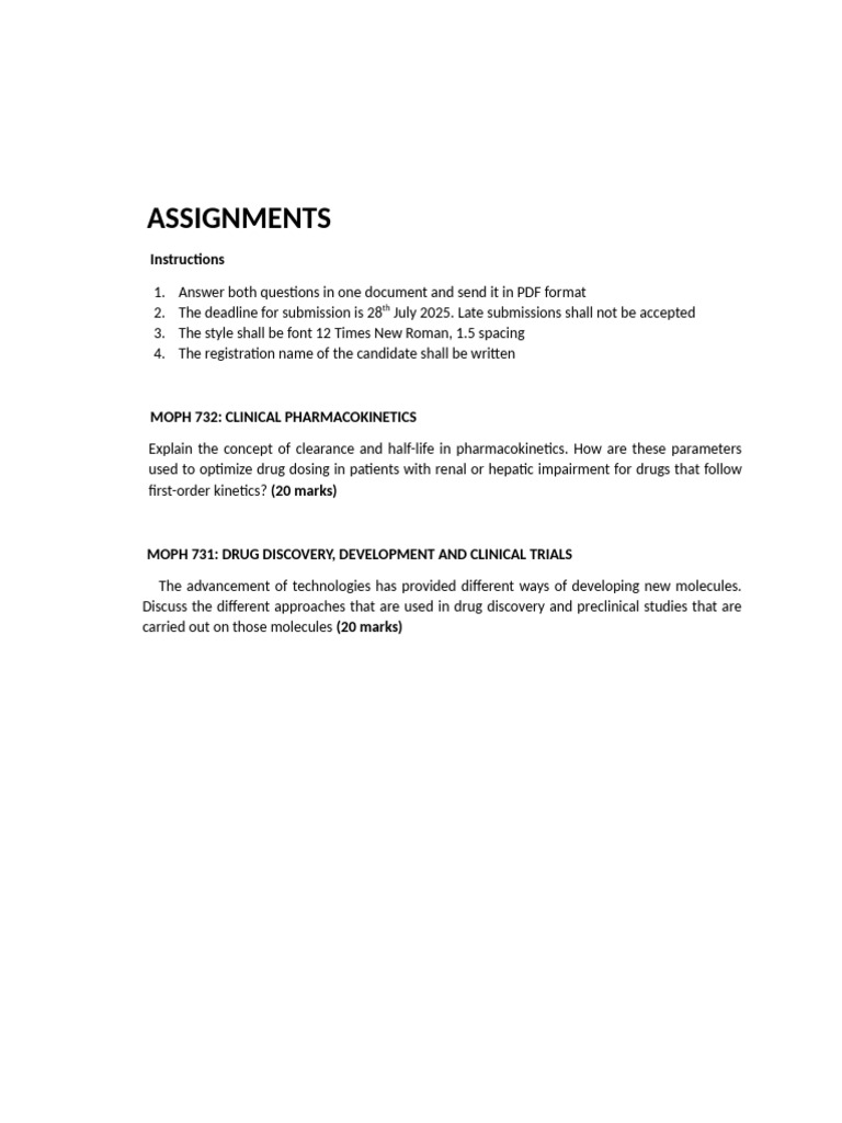 Assignments | PDF