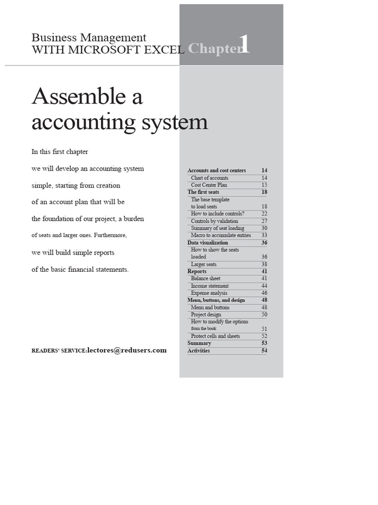 Excel Accounting System Setup Guide | PDF | Microsoft Excel | Spreadsheet