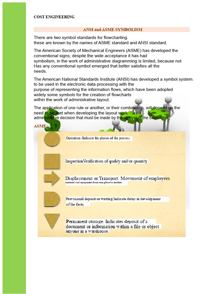ASME vs ANSI Flowchart Symbols | PDF