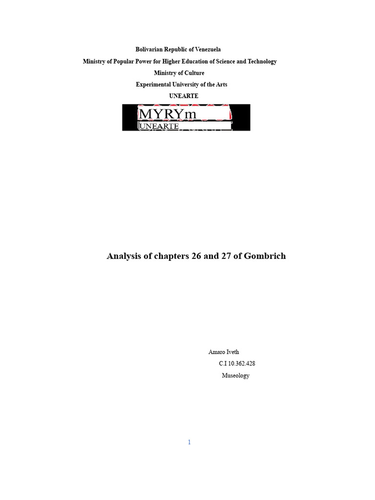 Analysis of Chapters 26 and 27 of Gombrich | PDF | Paul Cézanne | Paintings