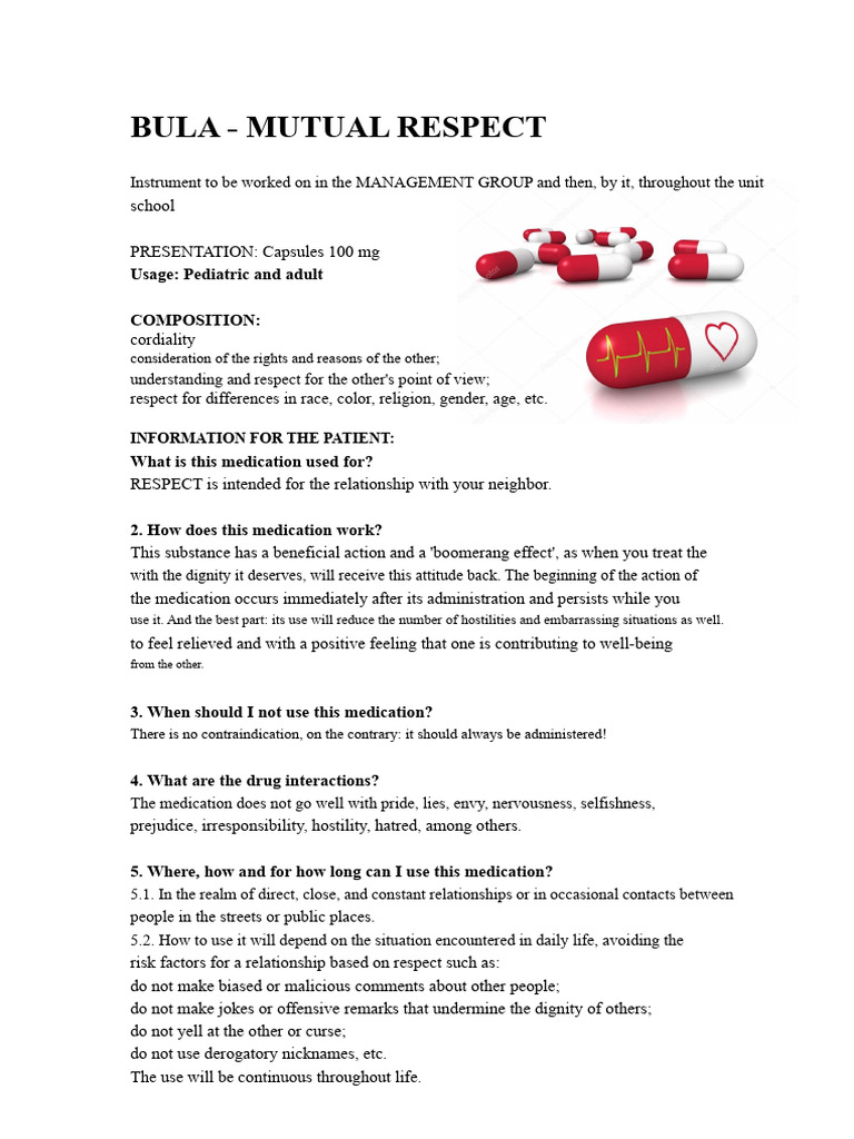 Package Insert - Respect | PDF | Social Psychology | Psychology