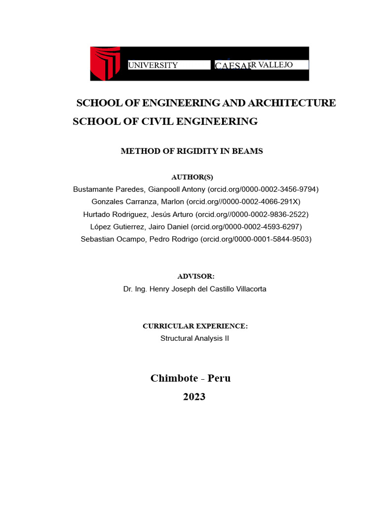 Method of Stiffness in Beams | PDF | Structural Analysis | Mechanical Engineering