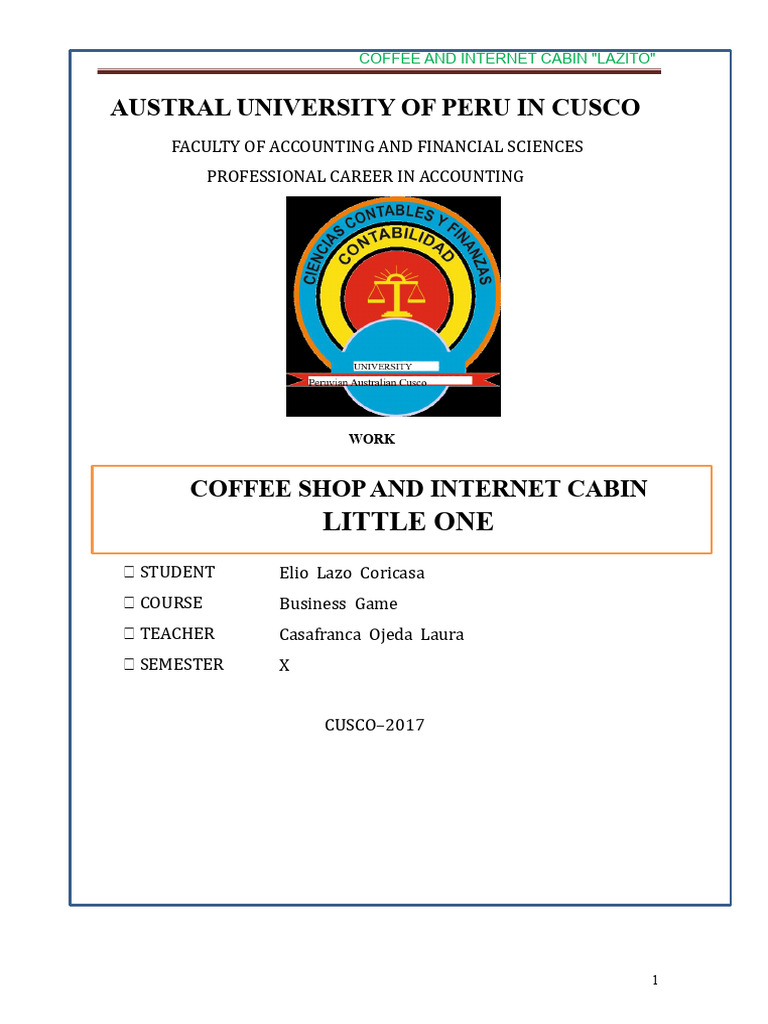 Internet Cafe Business Plan | PDF | Peru