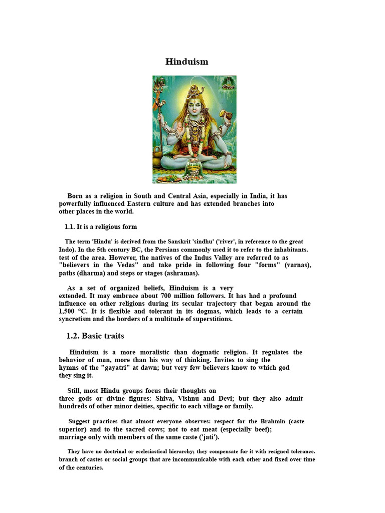 Overview of Hinduism and Its Beliefs | PDF | Devi | Shiva