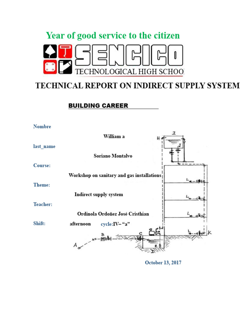 Indirect Supply System. | PDF | Pump | Water