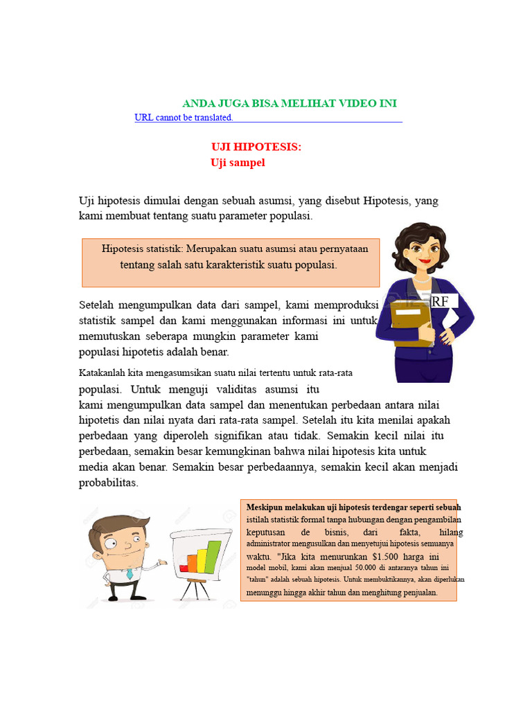 Uji Hipotesis: Metode dan Contoh Praktis | PDF