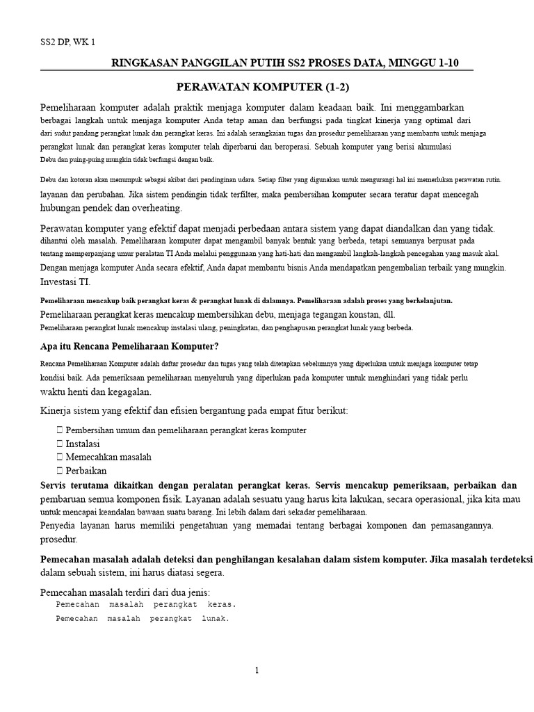 Catatan DP Term 3 Untuk Ss2 | PDF