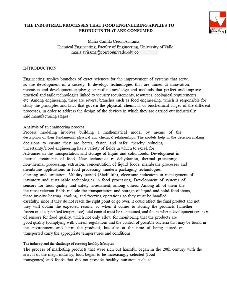 Report Introduction To Engineering. | PDF | Engineering
