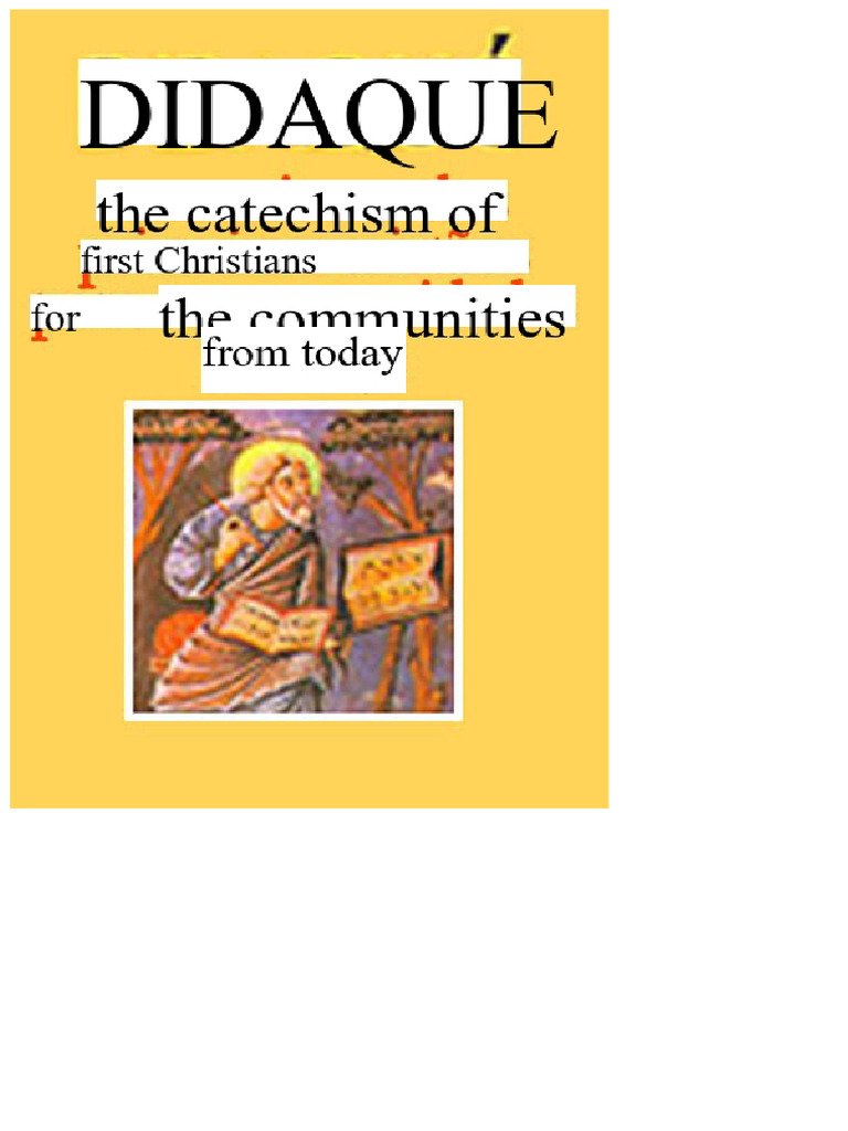 DIDACHE - Catechism of The First Christians | PDF | Lord's Prayer | Baptism
