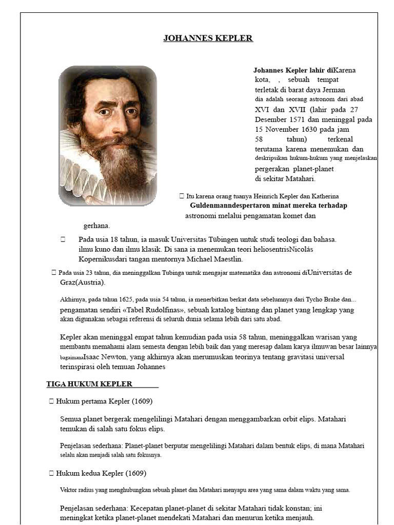 Johannes Kepler | PDF