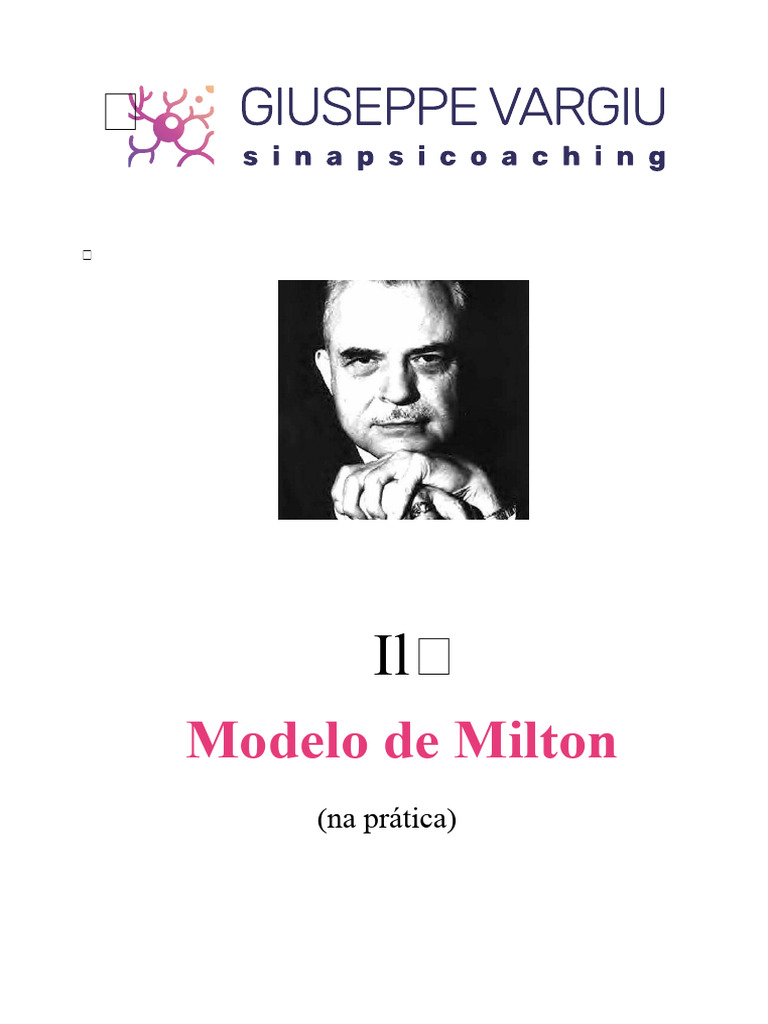 Guia Prático do Modelo Milton de Hipnose | PDF | Hipnose | Programação ...