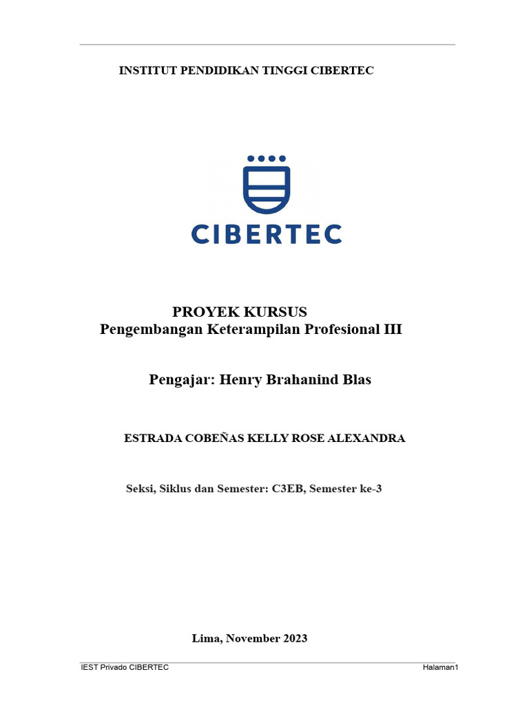 Proyek Pengembangan Keterampilan | PDF