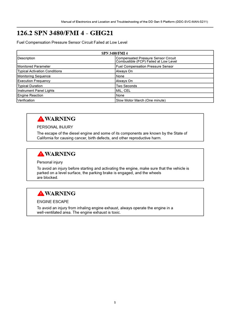 SPN 3480/FMI 4 Troubleshooting Guide | PDF | Engines | Electrical Connector