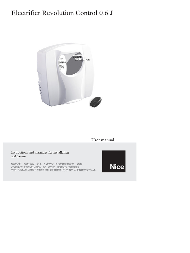 Rev Control | PDF | High Voltage | Electricity