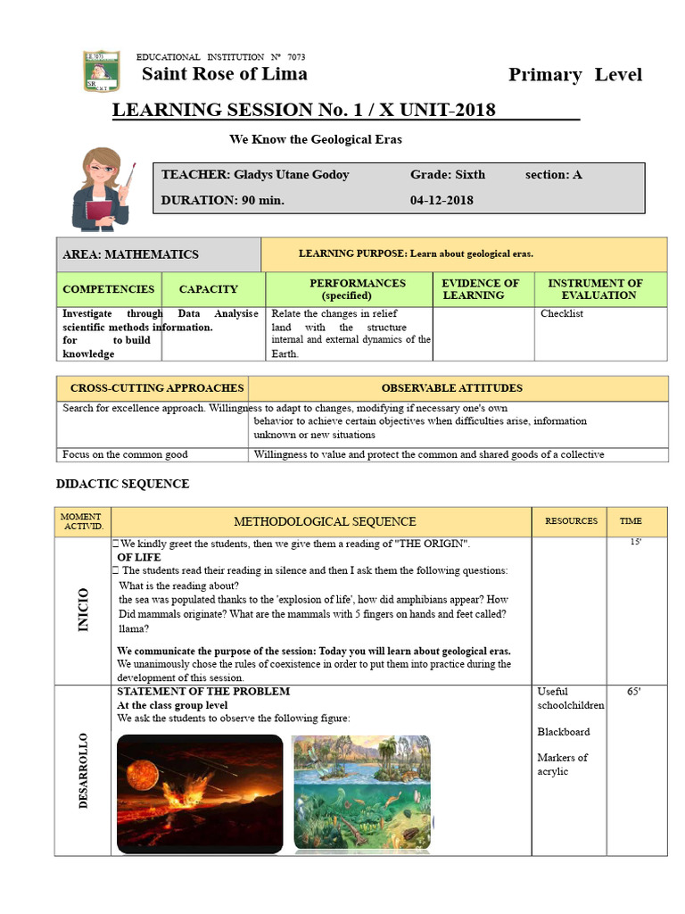 Geological Eras | PDF | Learning | Methodology