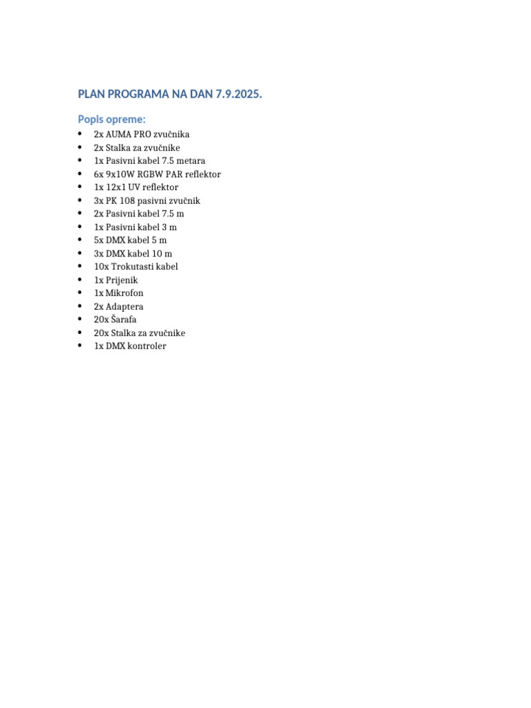 Plan Programa 7-9-2025 | PDF