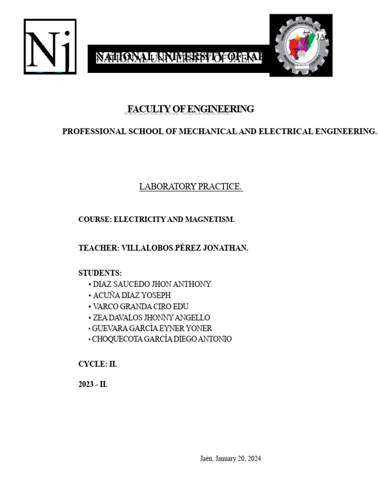 Laboratory Practice Magnetic Field | PDF | Magnetism | Magnetic Field