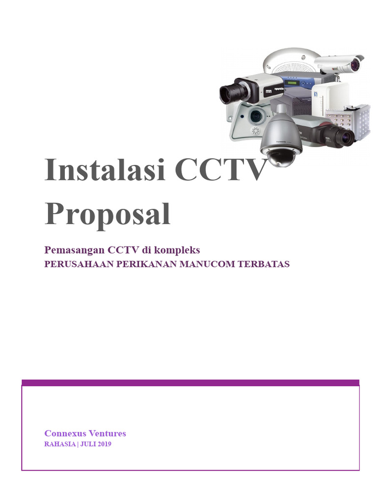 Proposal Pemasangan CCTV - MANUCOM | PDF