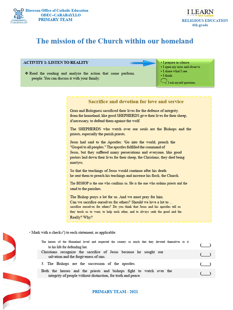 File - 6th Grade (E) | PDF | Catholic Church | Jesus