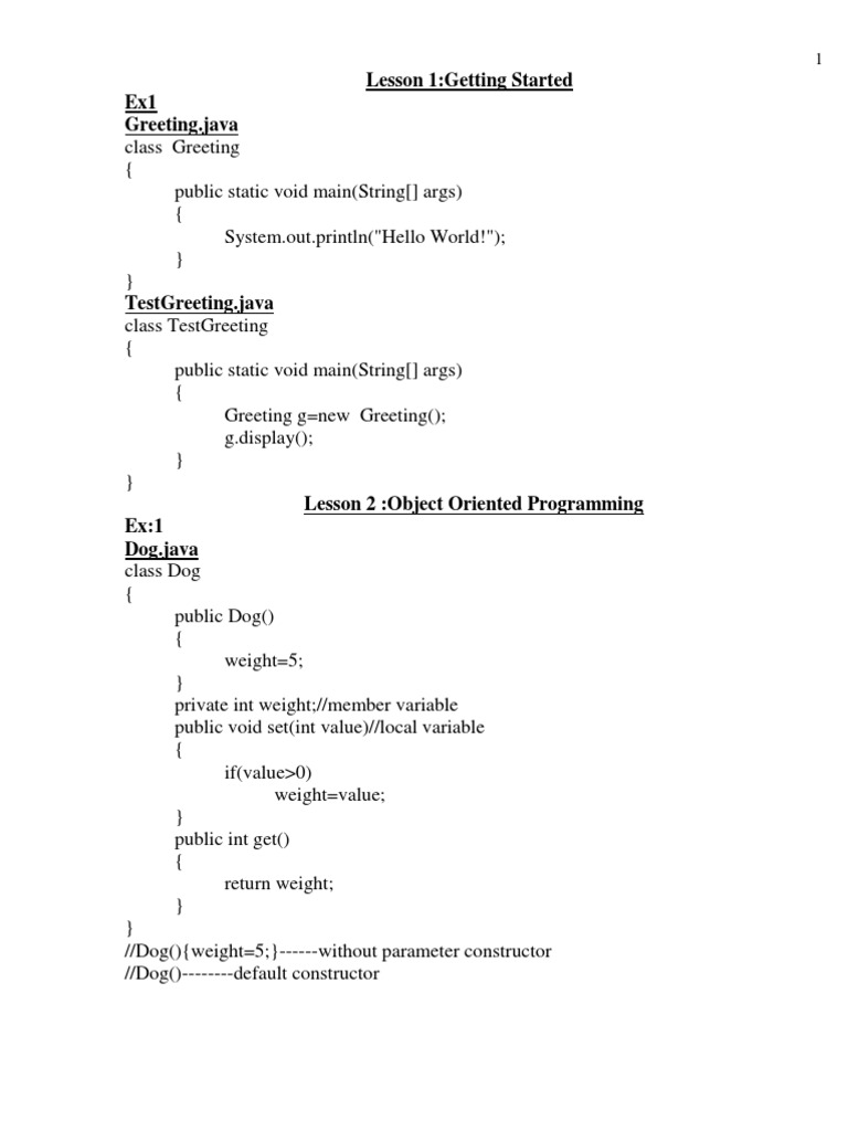 Java Lab Pdf Constructor Object Oriented Programming Programming 