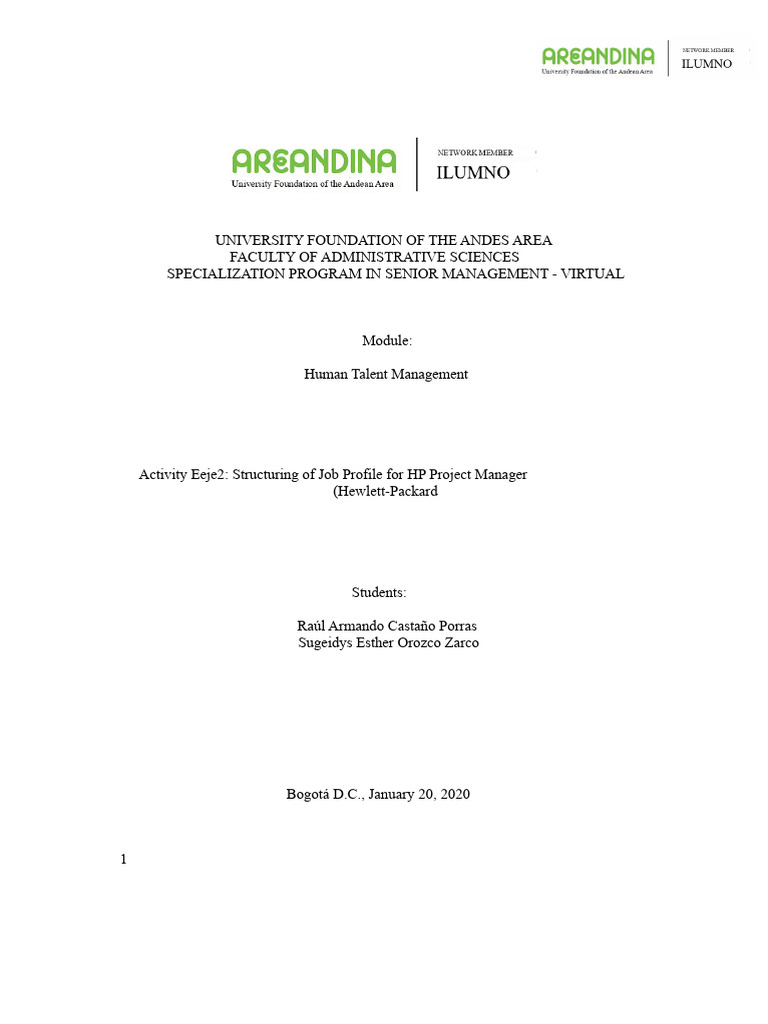 Human Talent Management Axis 2 | PDF | Methodology | Project Management