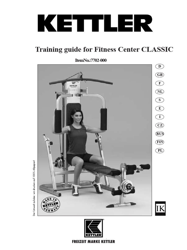 Fitness Center CLASSIC Training Guide | PDF | Strength Training ...