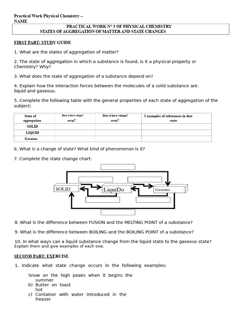 Identifying States of Matter | PDF | Liquids | Water