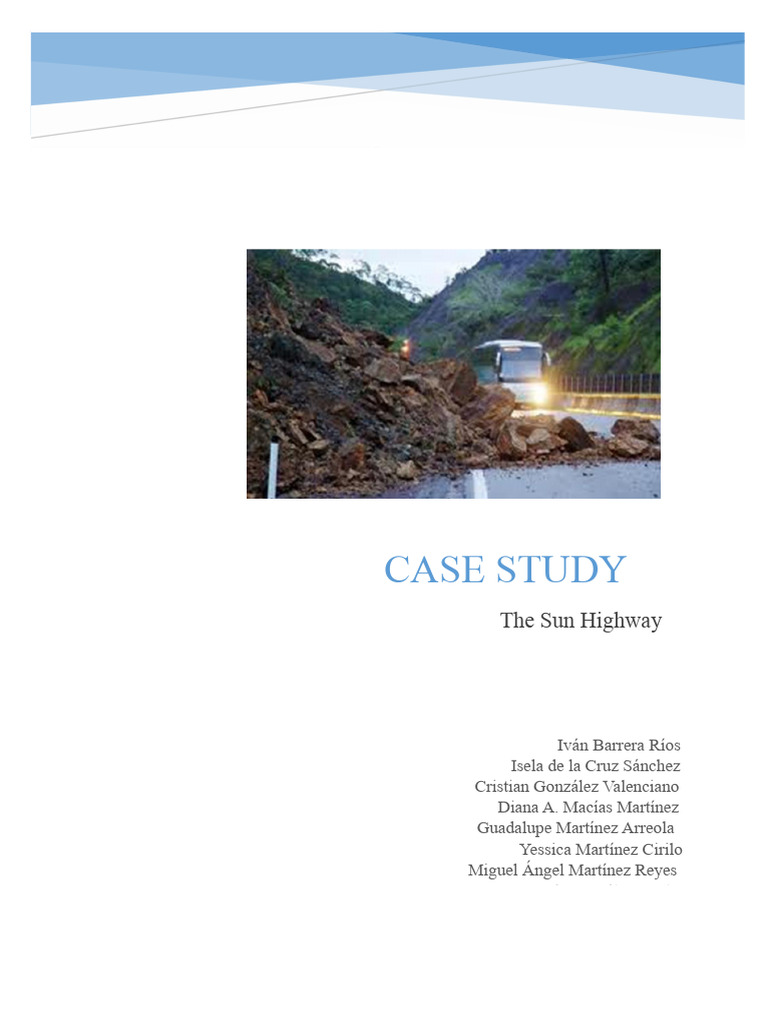 Case Study Highway of The Sun | PDF | Road
