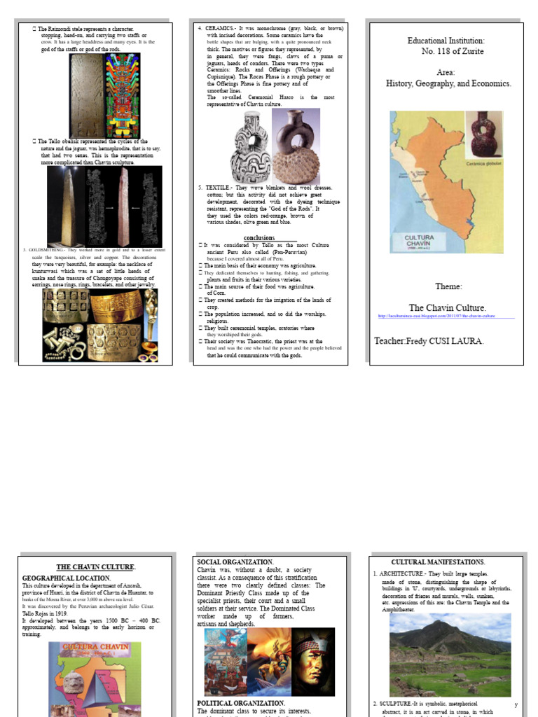Chavín Culture Triptych | PDF