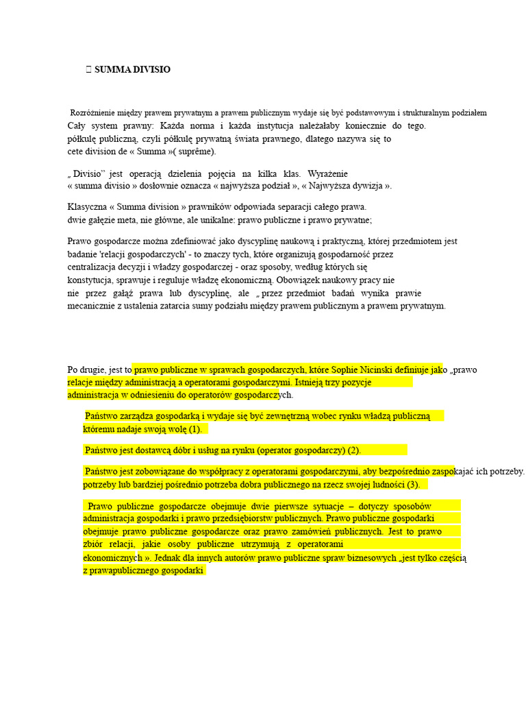 Summa Divisio | PDF