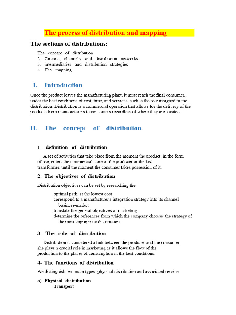 The Distribution Process | PDF | Sales | Business Economics