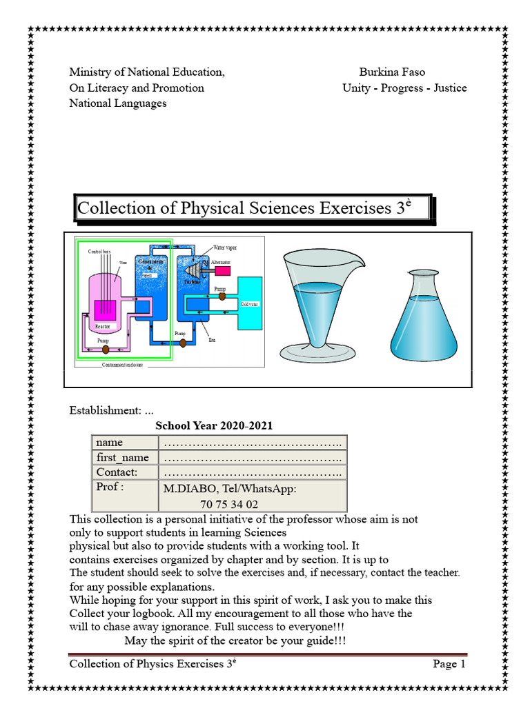 Collection of Physics Exercises 3rd Year 2020-2021 | PDF | Voltage ...