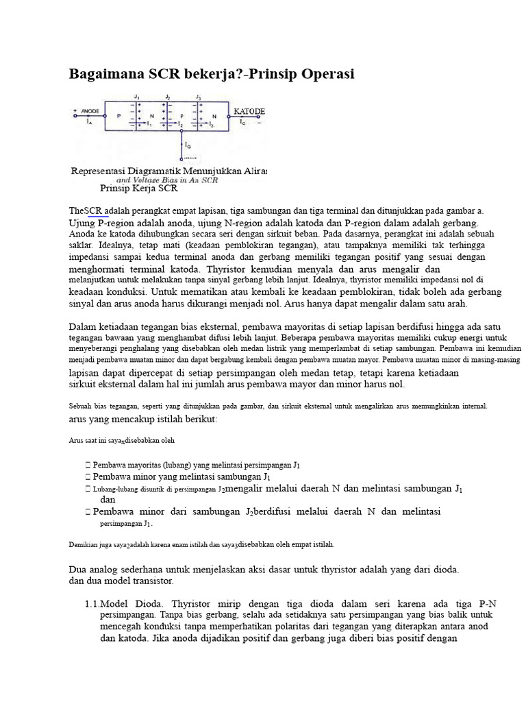 Bagaimana SCR Bekerja?-Prinsip Operasi | PDF