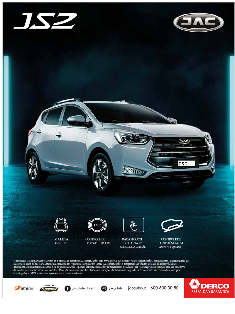 2021 05 11 Jac Js2 Ficha Técnica PDF | PDF