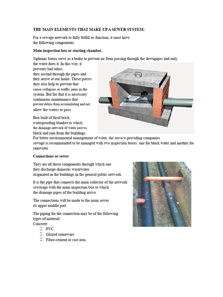 Key Components of a Sewer System | PDF | Sanitary Sewer | Storm Drain