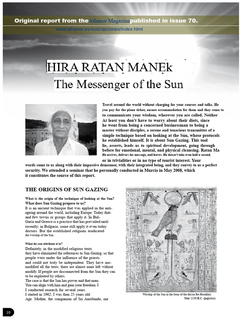 Understanding Sun Gazing Benefits | PDF | Bleeding | Meditation