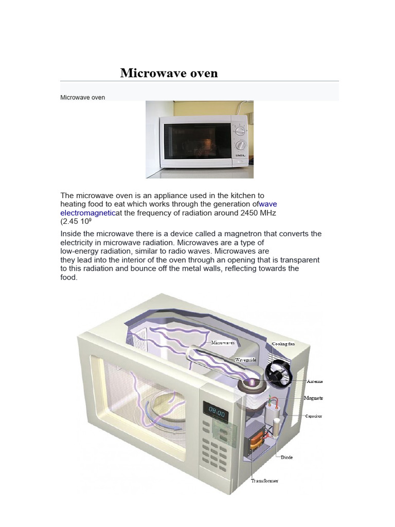 Microwave Oven: How It Works and History | PDF | Microwave ...