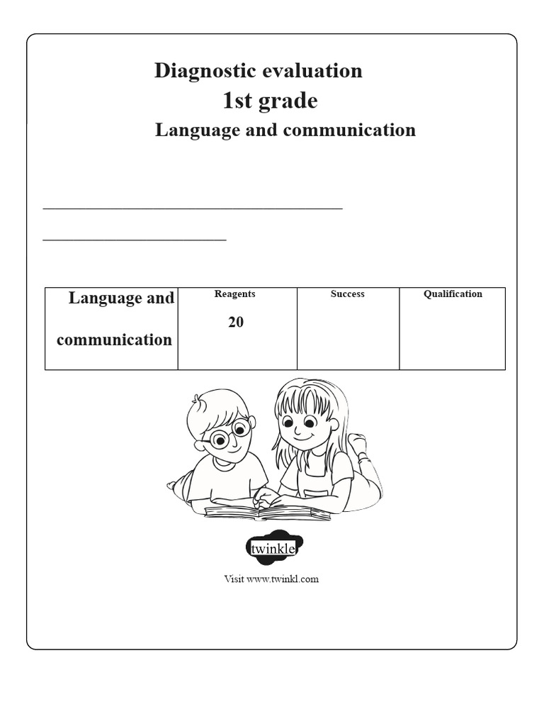 Editable Exam First Grade Language | PDF | Word | Syllable
