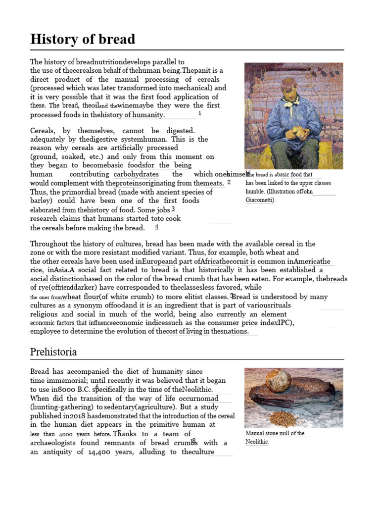 History of Bread and Its Cultural Significance | PDF | Breads | Cereals
