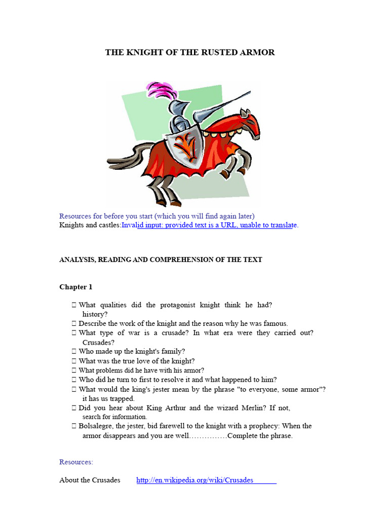 The Knight in Rusty Armor | PDF | Merlin